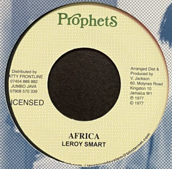 Leroy Smart - Africa - 7" - Roots Reggae Dub - Yabby You – Rarekind Records