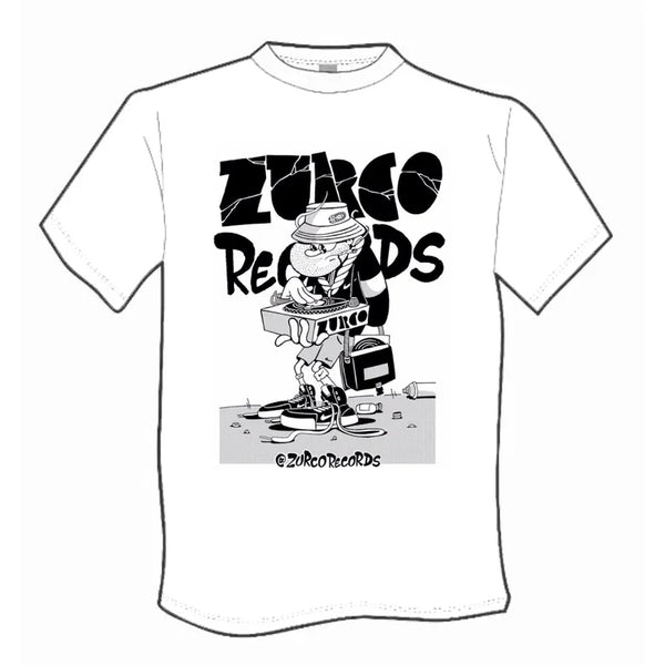 Zurco Records T Shirt - White – Rarekind Records